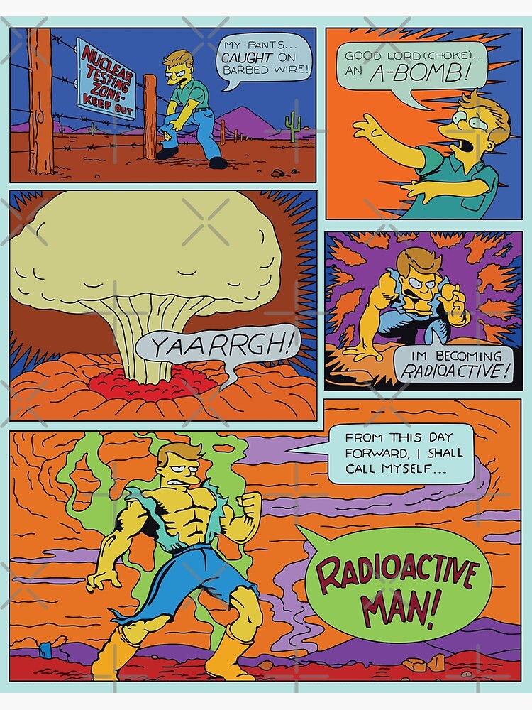 "Radioactive Man Origin Story Comic Page" Poster for Sale by ...