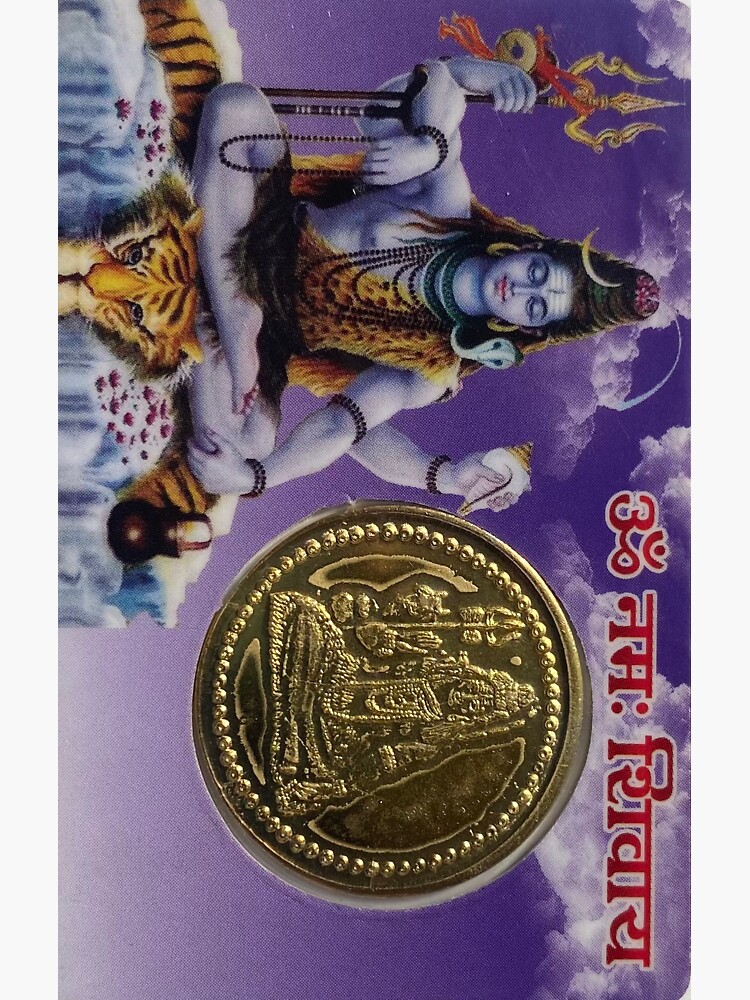"Lord Shiva Prayer Card (Front)" Sticker for Sale by vanillaoatmelk ...