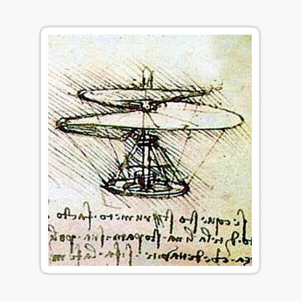 "Leonardo Da Vinci Art Impressione" Sticker for Sale by Family4 Art ...