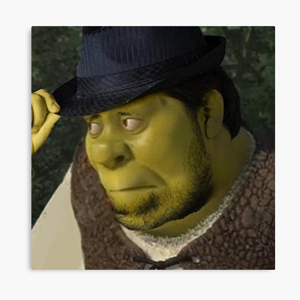 "Fedora Shrek" Canvas Print by YungEyetoy | Redbubble
