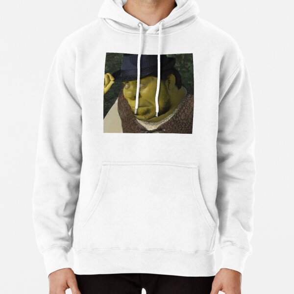 "Fedora Shrek" Pullover Hoodie for Sale by YungEyetoy | Redbubble