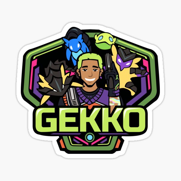 "Gekko Badge" Sticker for Sale by rawmawr | Redbubble