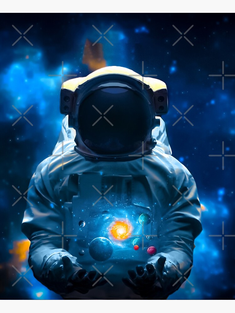 An Astronaut Holding The Solar System | Observable Universe Premium ...