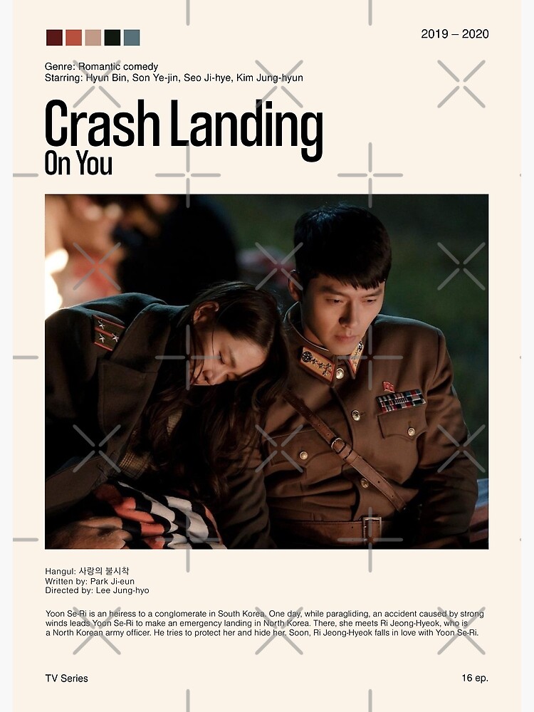 "Crash Landing on You, Kdrama (2019-2020)" Poster for Sale by PinkandP ...