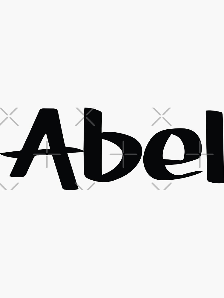 "Abel Name Love " Sticker by ProjectX23 | Redbubble