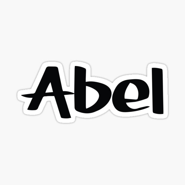 "Abel Name Love " Sticker by ProjectX23 | Redbubble