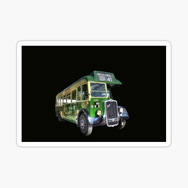 "Vintage Bus" Sticker for Sale by Catchavista | Redbubble