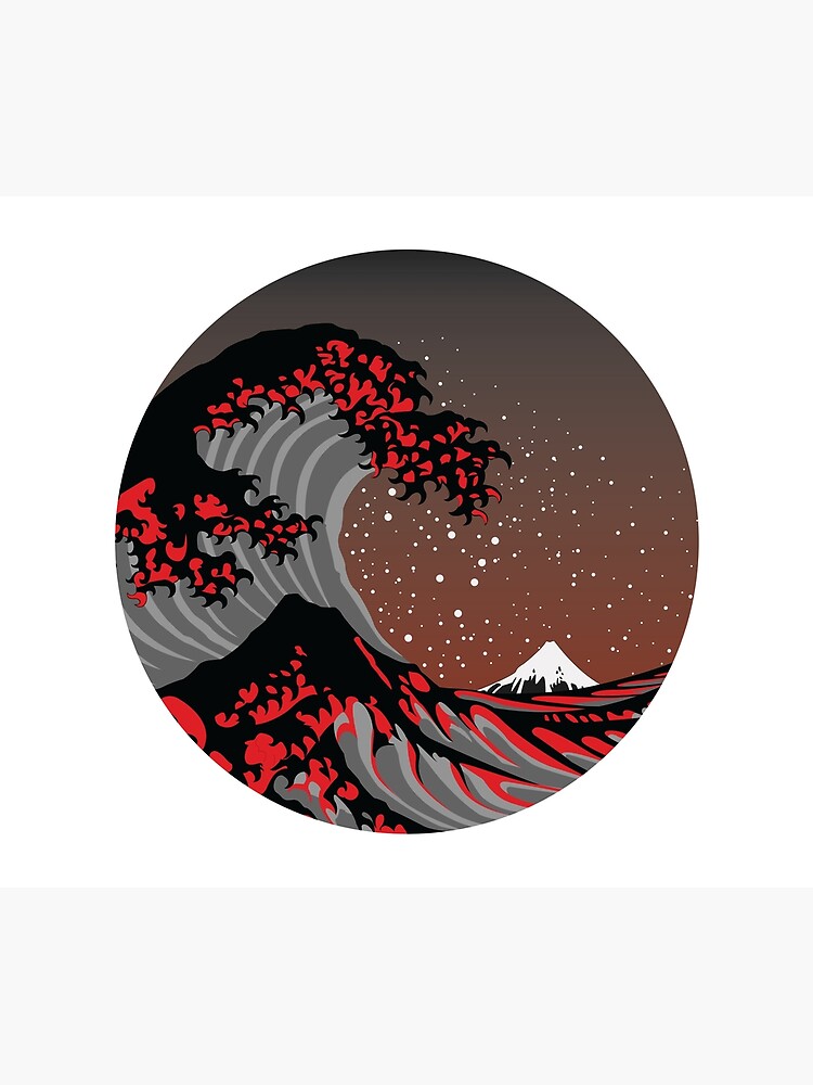 "The Evil Wave - Circular" Tapestry by CarrDesigns | Redbubble