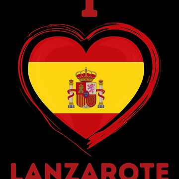 "Love Lanzarote" Sticker for Sale by Miki Design | Redbubble