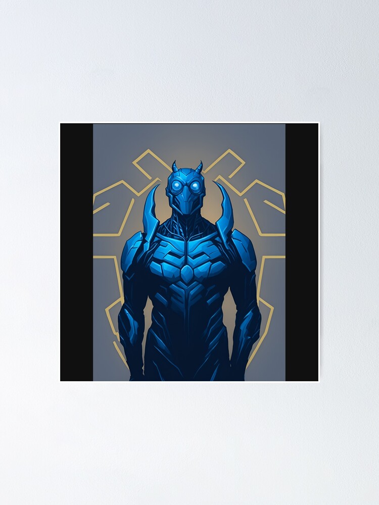 "Blue beetle fan art " Poster for Sale by Sarvgya Verma | Redbubble