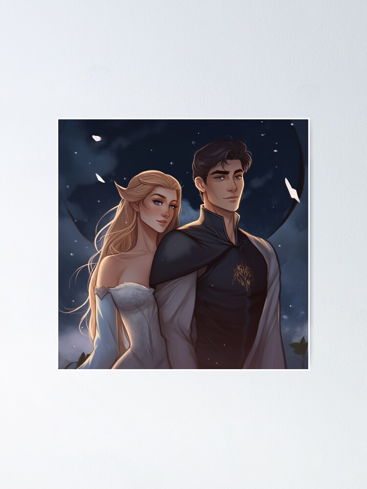 "Rhysand and Feyre Fan Art" Poster for Sale by Cubicdesign | Redbubble