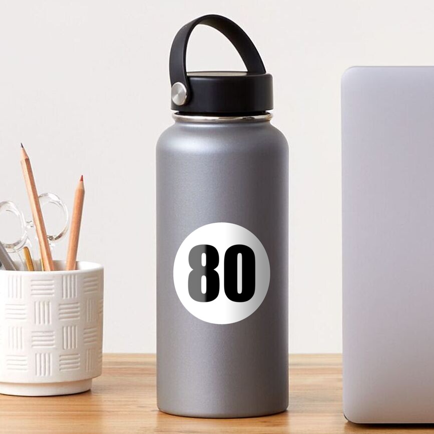 "Racing number 80" Sticker by stickerwicker | Redbubble