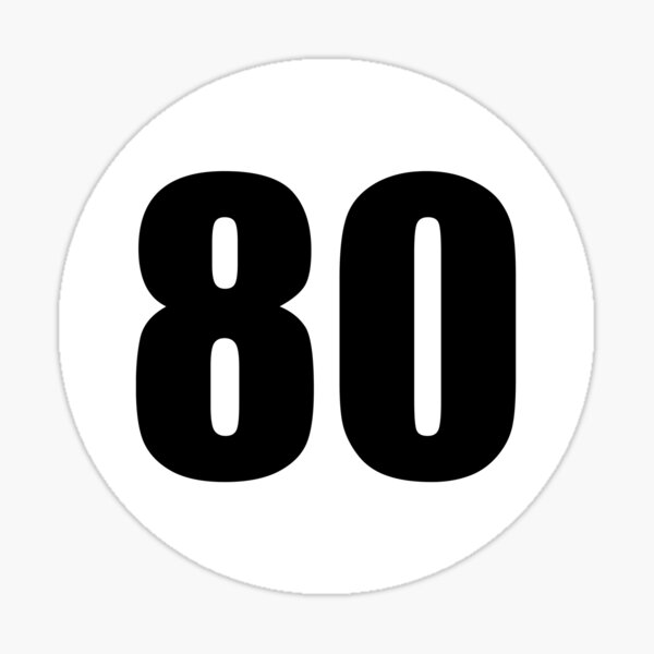 "Racing number 80" Sticker by stickerwicker | Redbubble
