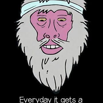 "Bojack Horseman Running Baboon " Sticker for Sale by taytumbrian33 ...