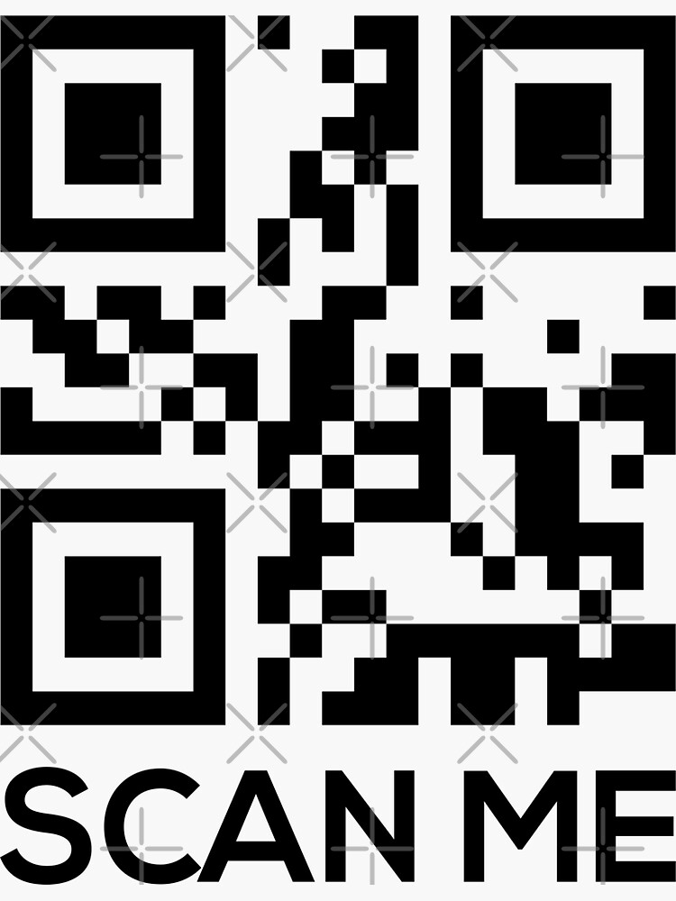 "Rickroll QR Code" Sticker for Sale by AIart30 | Redbubble