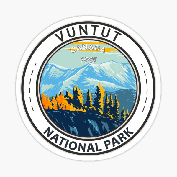 "Vuntut National Park Canada Badge" Sticker for Sale by KrisSidDesigns ...