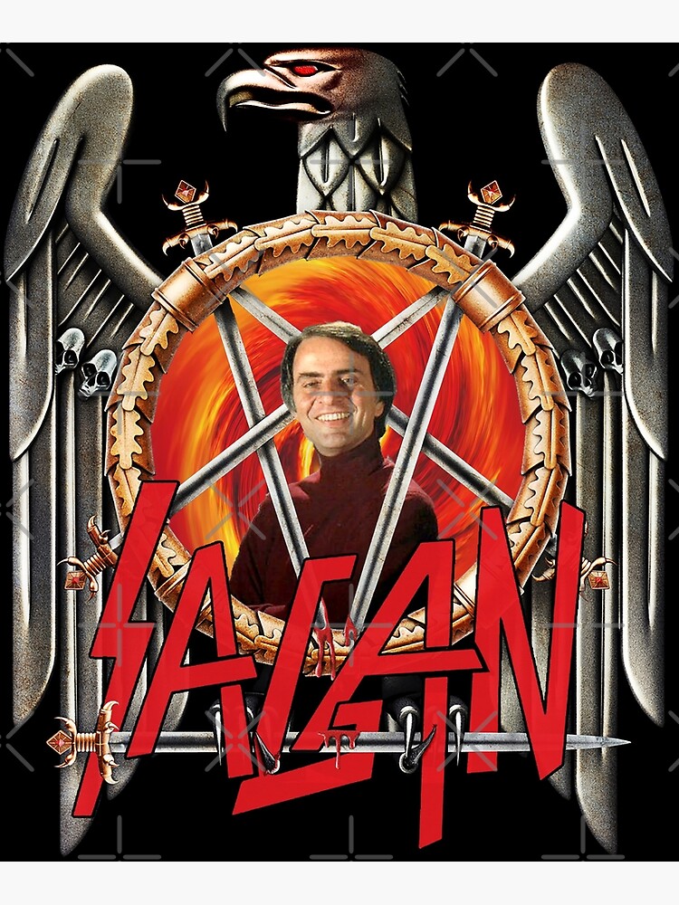 "Hail Sagan - Slayer x Carl Sagan Mashup" Art Print by autonomy | Redbubble