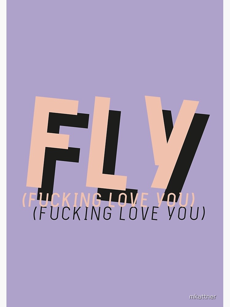 "FLY - Typography" Poster by mkattner | Redbubble