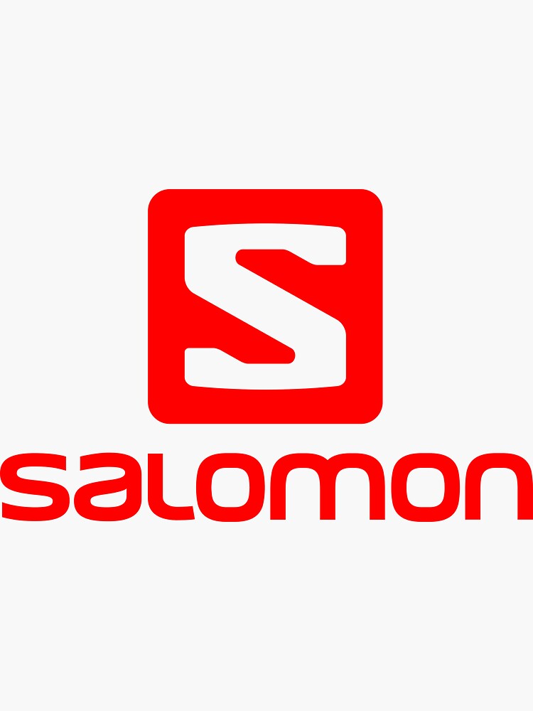 "best of salomon red logo" Sticker for Sale by mrmarias | Redbubble