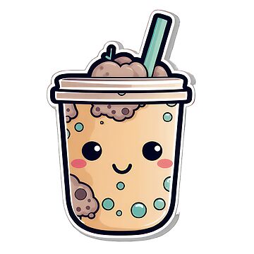 "Cute Kawaii Boba Tea" Sticker for Sale by Studio-g | Redbubble