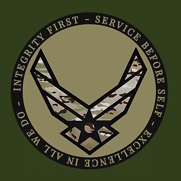 "Air Force logo and core values (OCP)" Poster for Sale by ...