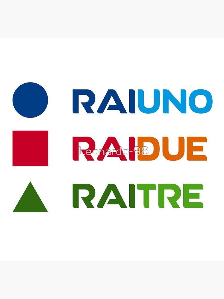 "Rai vintage logos" Sticker for Sale by Leonardo-98 | Redbubble