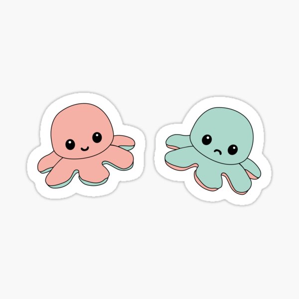 "Mood Reversible Octopus" Sticker for Sale by azariajayde | Redbubble