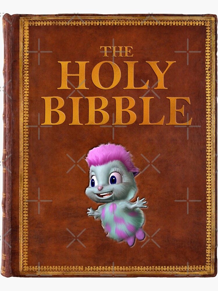 "The Holy Bibble" Sticker for Sale by snazzyseagull | Redbubble