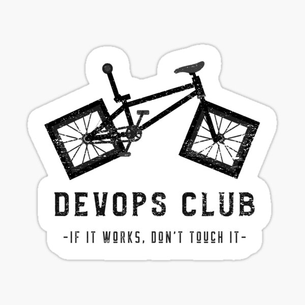 Devops Club Funny Devops Engineering Bicycle Sticker For Sale By Sashashuba Redbubble