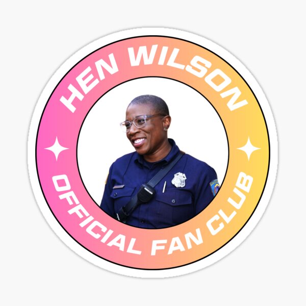 "hen wilson official fan club" Sticker for Sale by chaoticbisaster ...