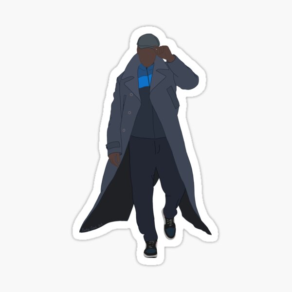 "Assane Diop (Lupin)" Sticker for Sale by RockyCreekArt | Redbubble