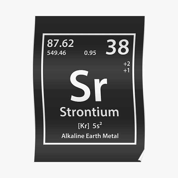 "Strontium Element" Poster by cerebrands | Redbubble