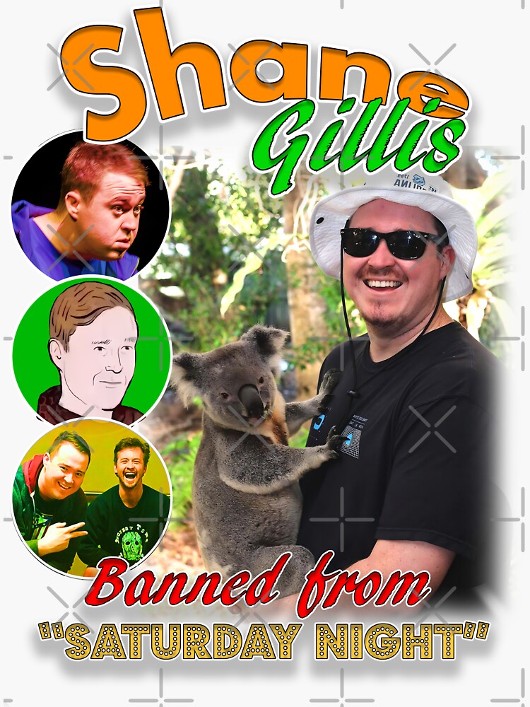 "Shane Gillis vintage rap style design" Sticker for Sale by Yotis 1 ...