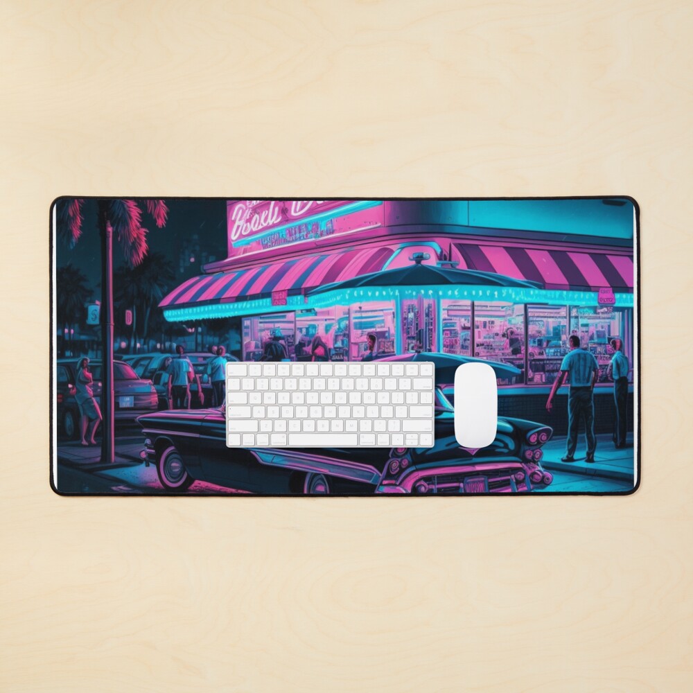 "Classic Miami Vice Diner - Retro Miami Vice 80s design - Cool vintage ...