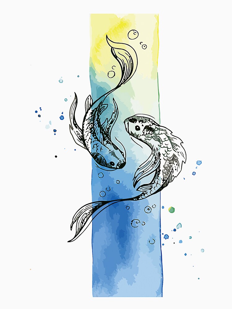 Unique Pisces Zodiac Sign T-Shirt Design for Astrology Lovers ...