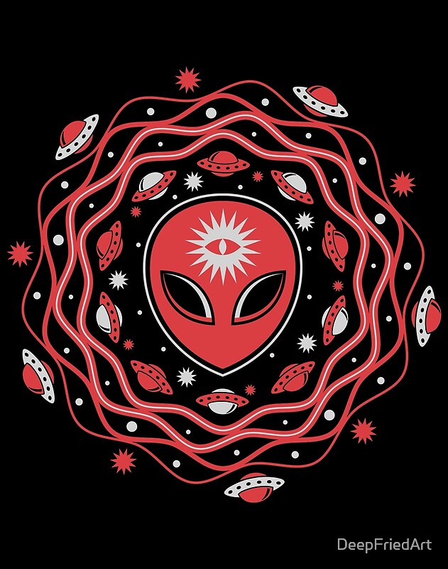 "Alien illuminati Hypnotic Art" by DeepFriedArt | Redbubble