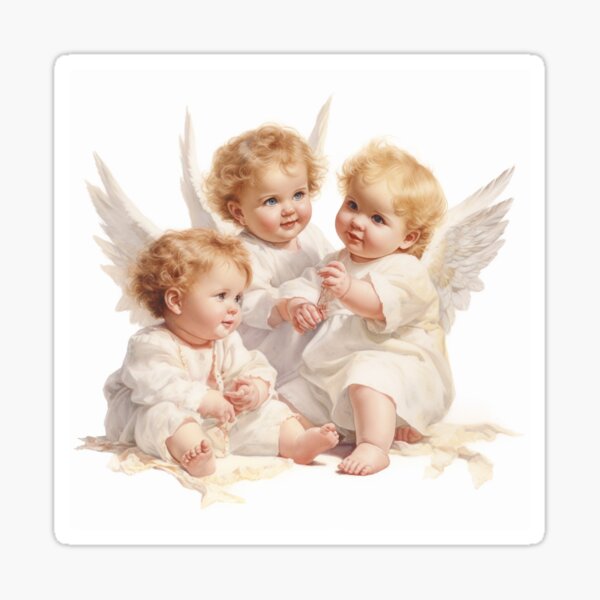 "Baby Angels " Sticker for Sale by BoBardot | Redbubble