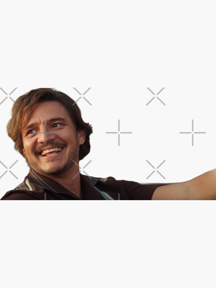 "Pedro Pascal Meme " Sticker by Chicledechoclo | Redbubble