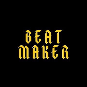 "Beat Maker Simple Design For Beat Makers" Sticker for Sale by Renovo92 ...