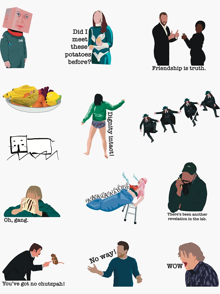 "Taskmaster UK Sticker Pack" Sticker for Sale by CraftyManatee | Redbubble