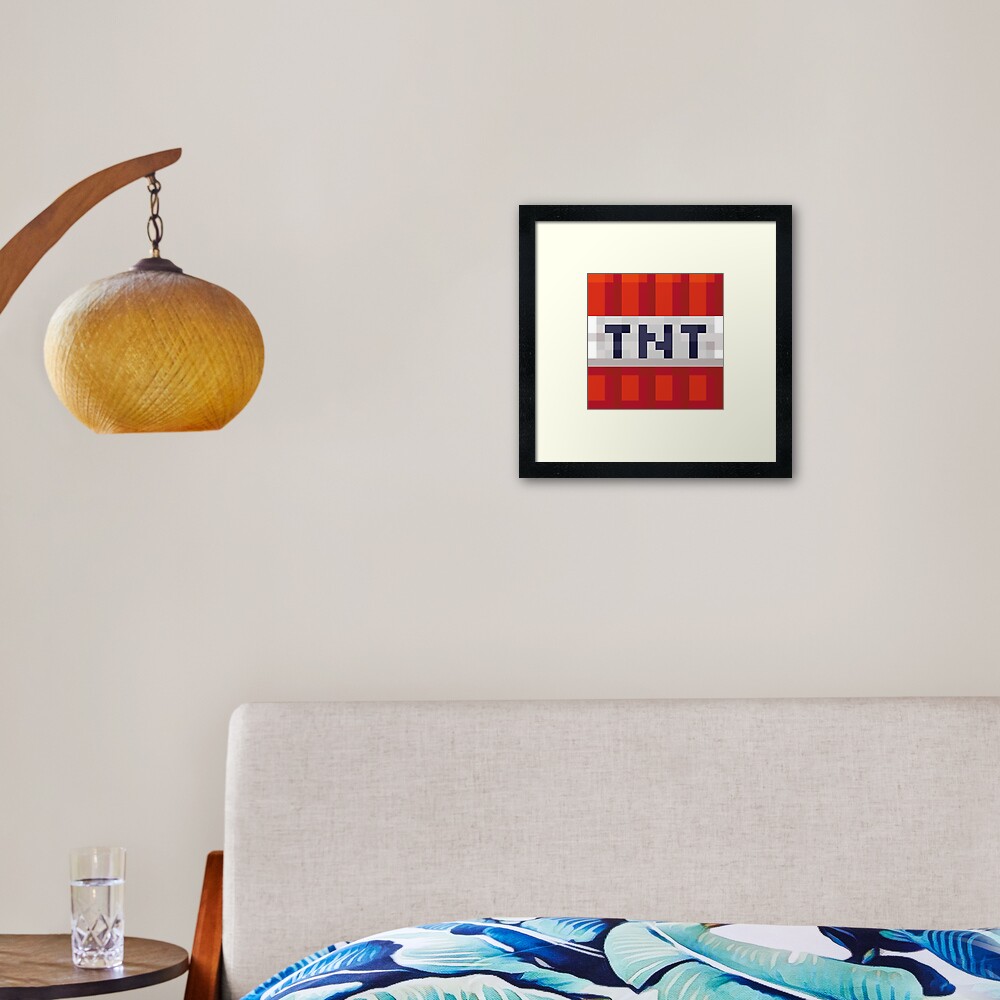 "Minecraft TNT Block" Sticker for Sale by ItsSpitzly | Redbubble