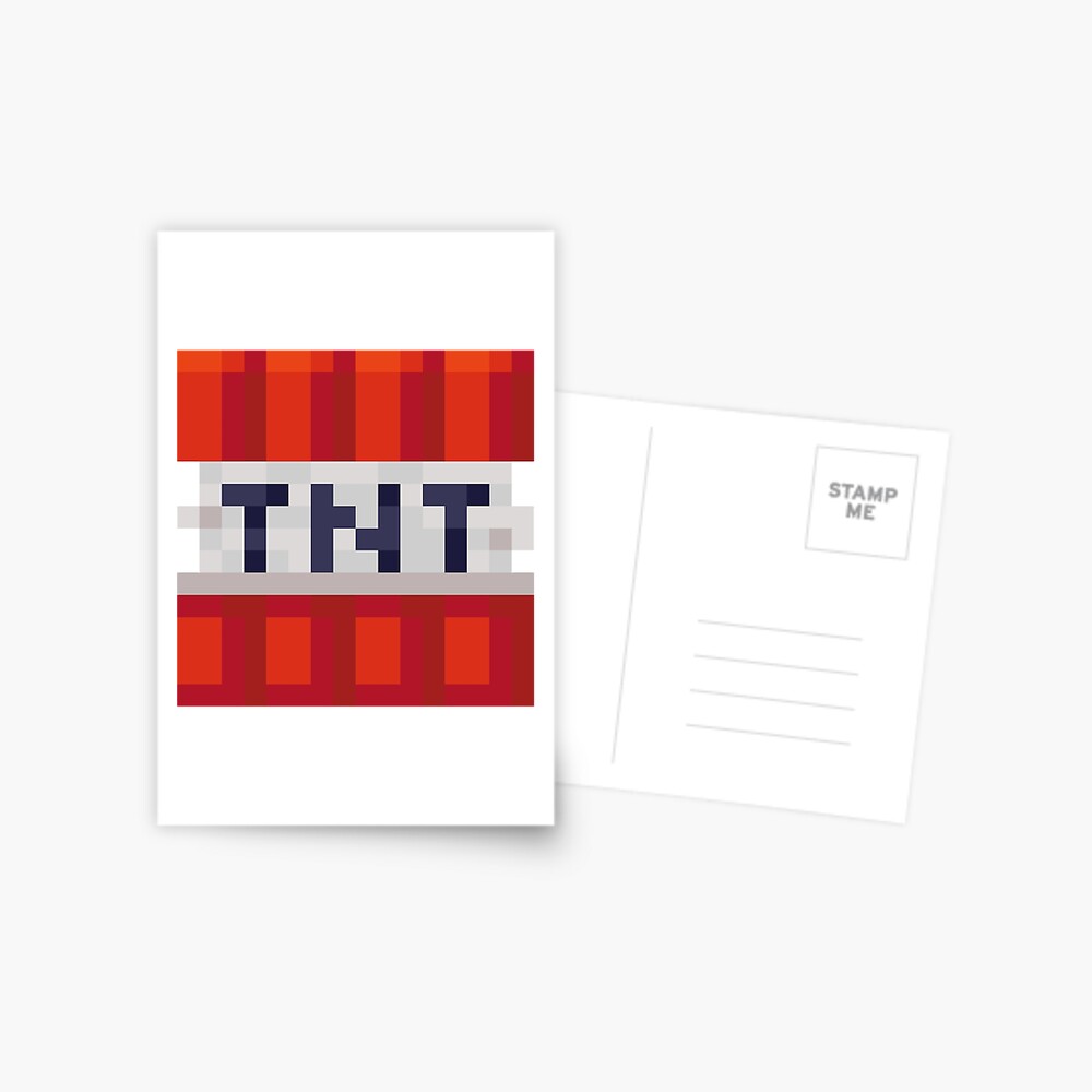 "Minecraft TNT Block" Sticker for Sale by ItsSpitzly | Redbubble