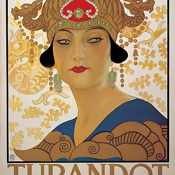 "Old opera poster Puccini, Turandot -Puccini Turandot Vintage Opera ...