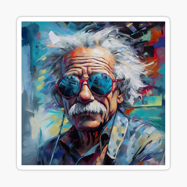 "Cool Einstein" Sticker for Sale by RASC23 | Redbubble