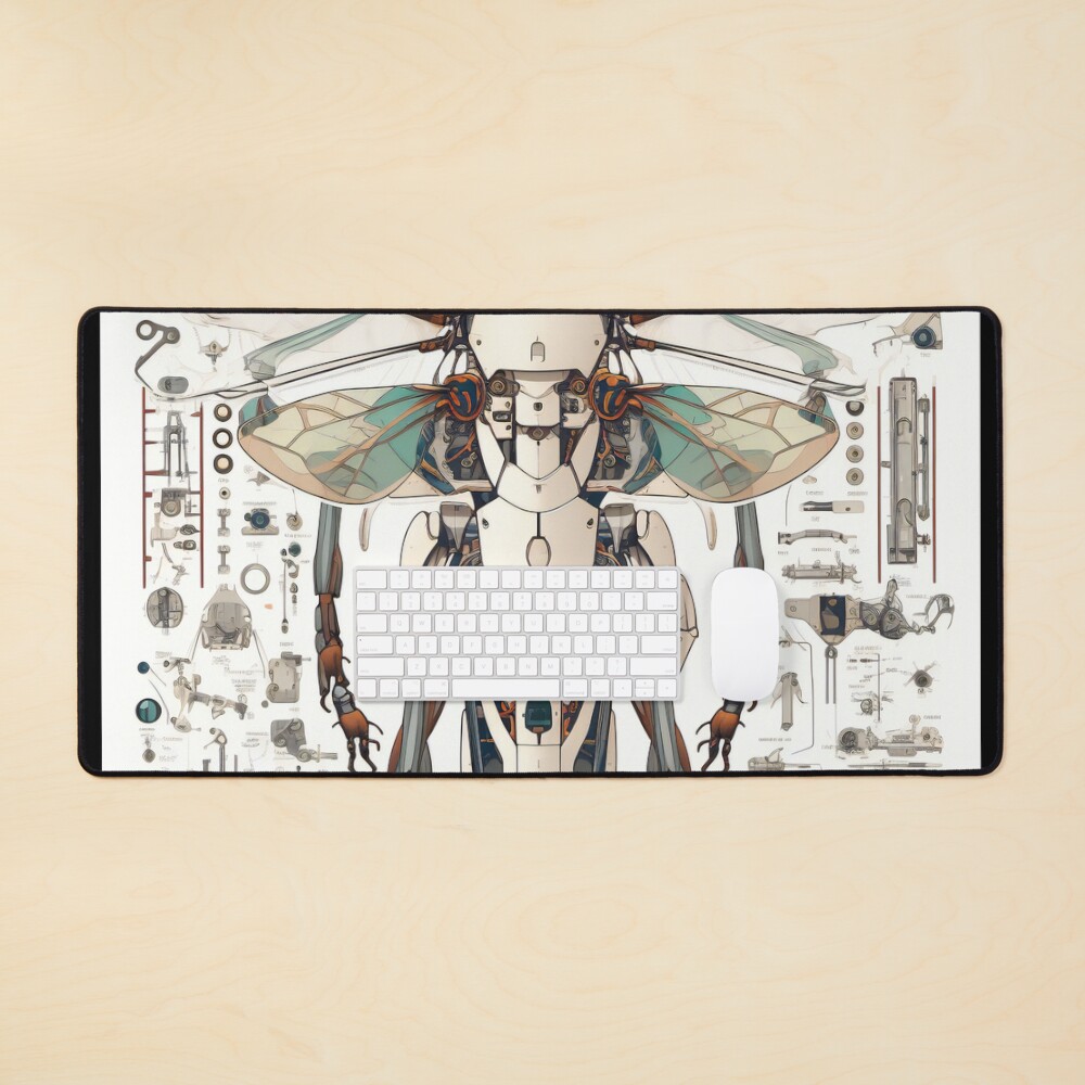 "Insect Exoskeleton Knolling Drawing | 8K |" Sticker for Sale by Hazmat ...