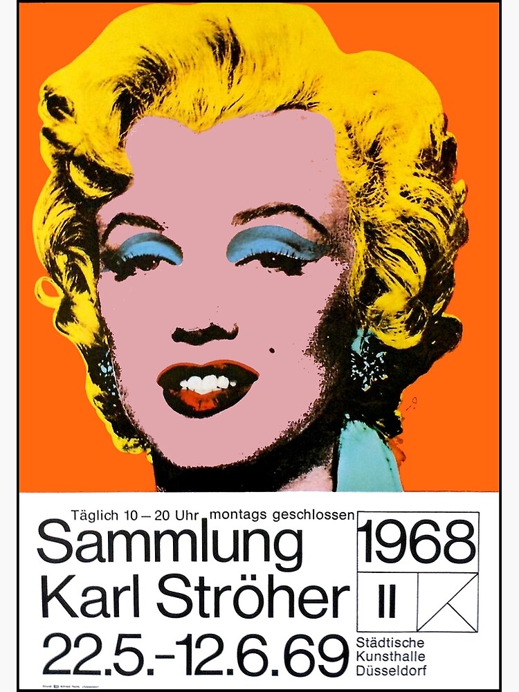 "WARHOL : Vintage 1968 Art Show Print in Dusseldorf Germany" Poster for ...