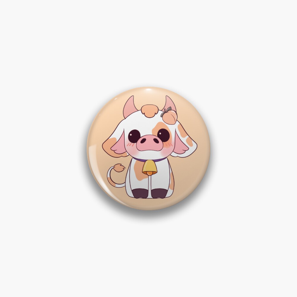 "Peach Cow/Fruit Cow " Sticker for Sale by MValentin252 | Redbubble