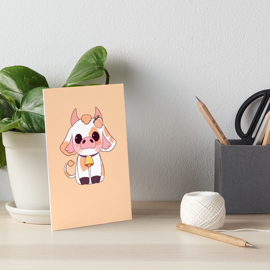 "Peach Cow/Fruit Cow " Sticker for Sale by MValentin252 | Redbubble