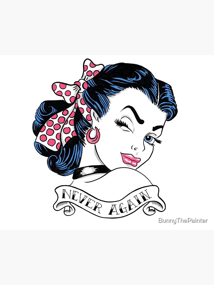 "Never Again Tattoo" Art Print for Sale by BunnyThePainter | Redbubble