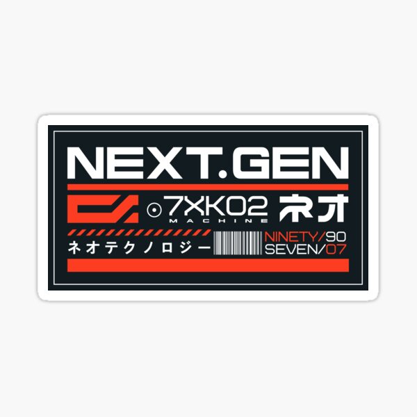 "Next Gen technology system decal" Sticker by Arez Xzan | Redbubble